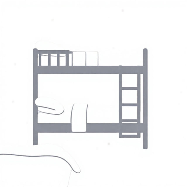 One Bedded Bunk Bed
