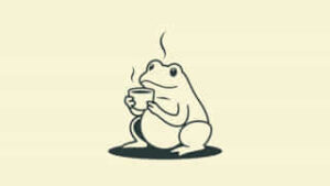 Frog Sipping Tea Emoji