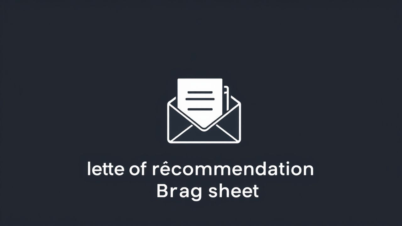 Letter Of Recommendation Brag Sheet